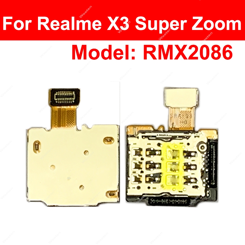 Scoket Bracket Adapter SIM Card X3 for Realme X505GX3 Superzoom Tray ...