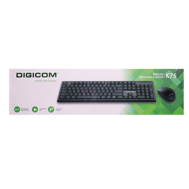 Digicom Model No. K75 Black Color Keyboard | Daraz.com.np