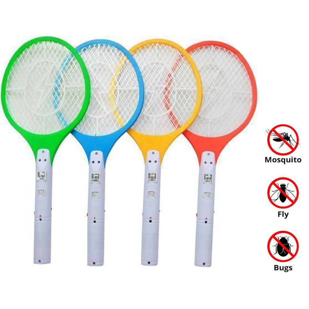 Electric Mosquito Killer Bat With Led Light Racket Zapper Assorted ...