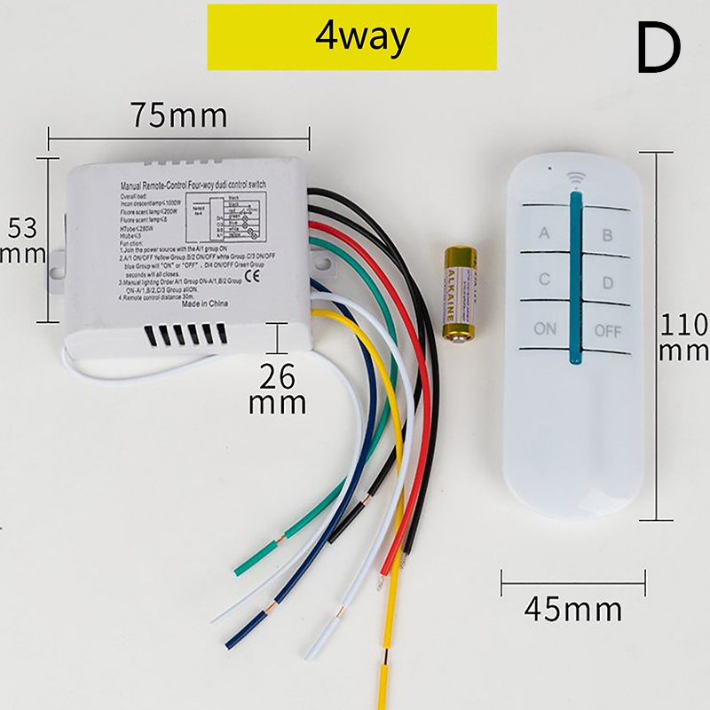 2025 New Digital Remote Control Light Switch Wireless ON OFF Switch For ...