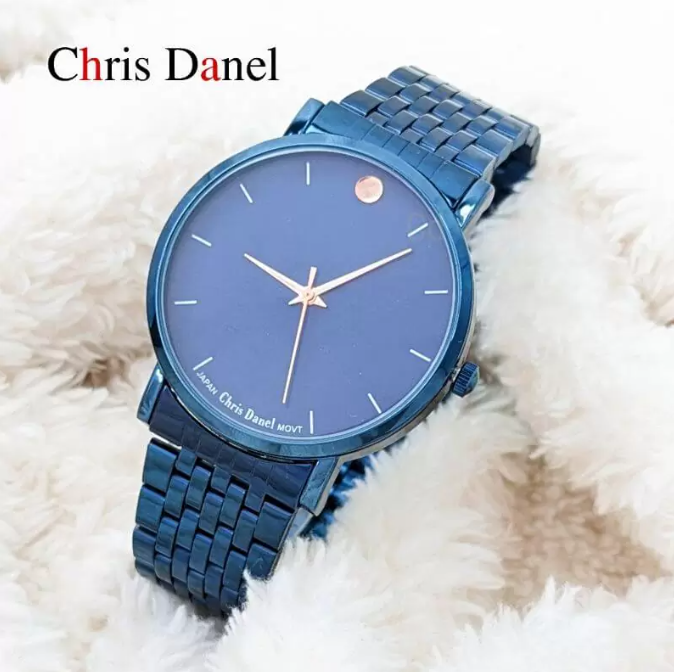 Chris Danel Luxury Men Casual Design Round Dial Quartz Stainless Steel ...