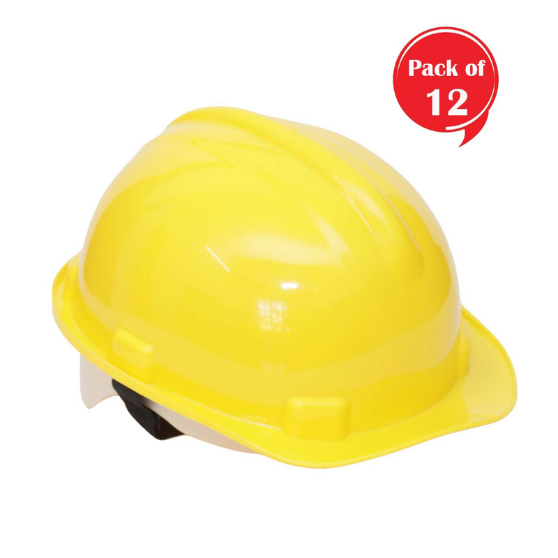Safety Helmet For Labour Worker - Pack Of 12 | Daraz.com.np