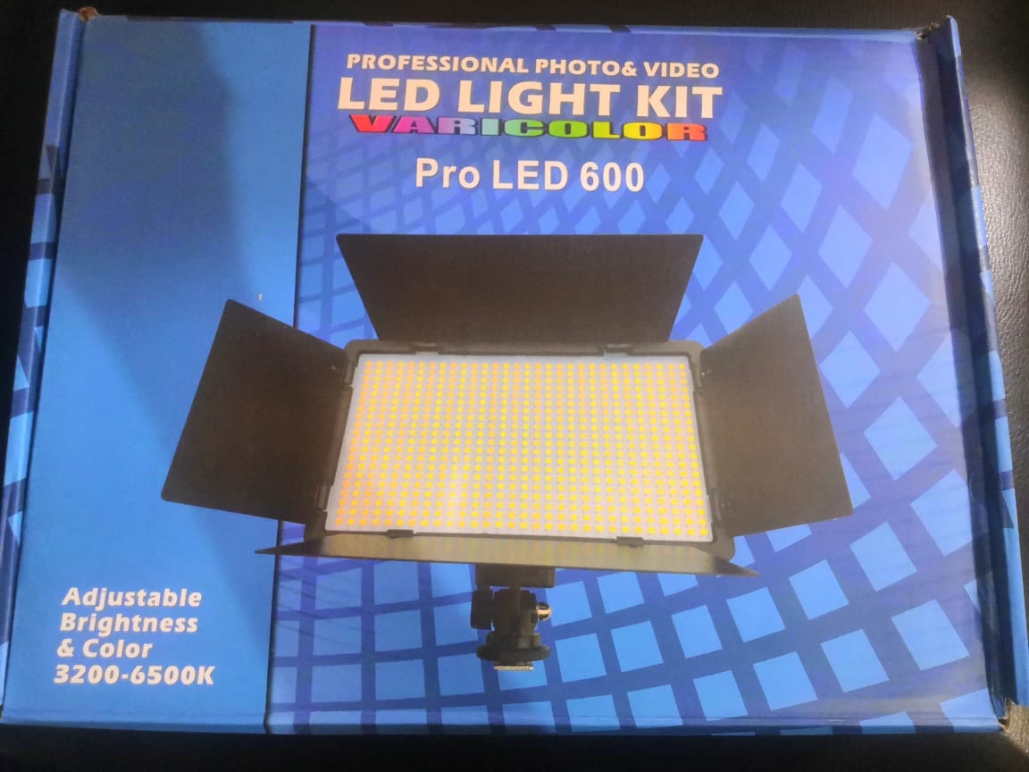Professional Video And Photo Led 600 Light Kit With Varicolour And ...