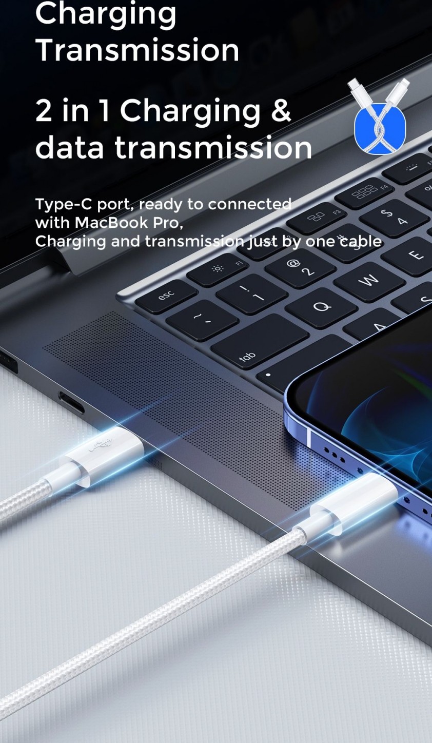 JOYROOM S-1024M5 1m PD Quick Charge Type-C To Lightning Data Cable ... JOYROOM S-1024M5 1m PD Quick Charge Type-C To Lightning Data Cable ...