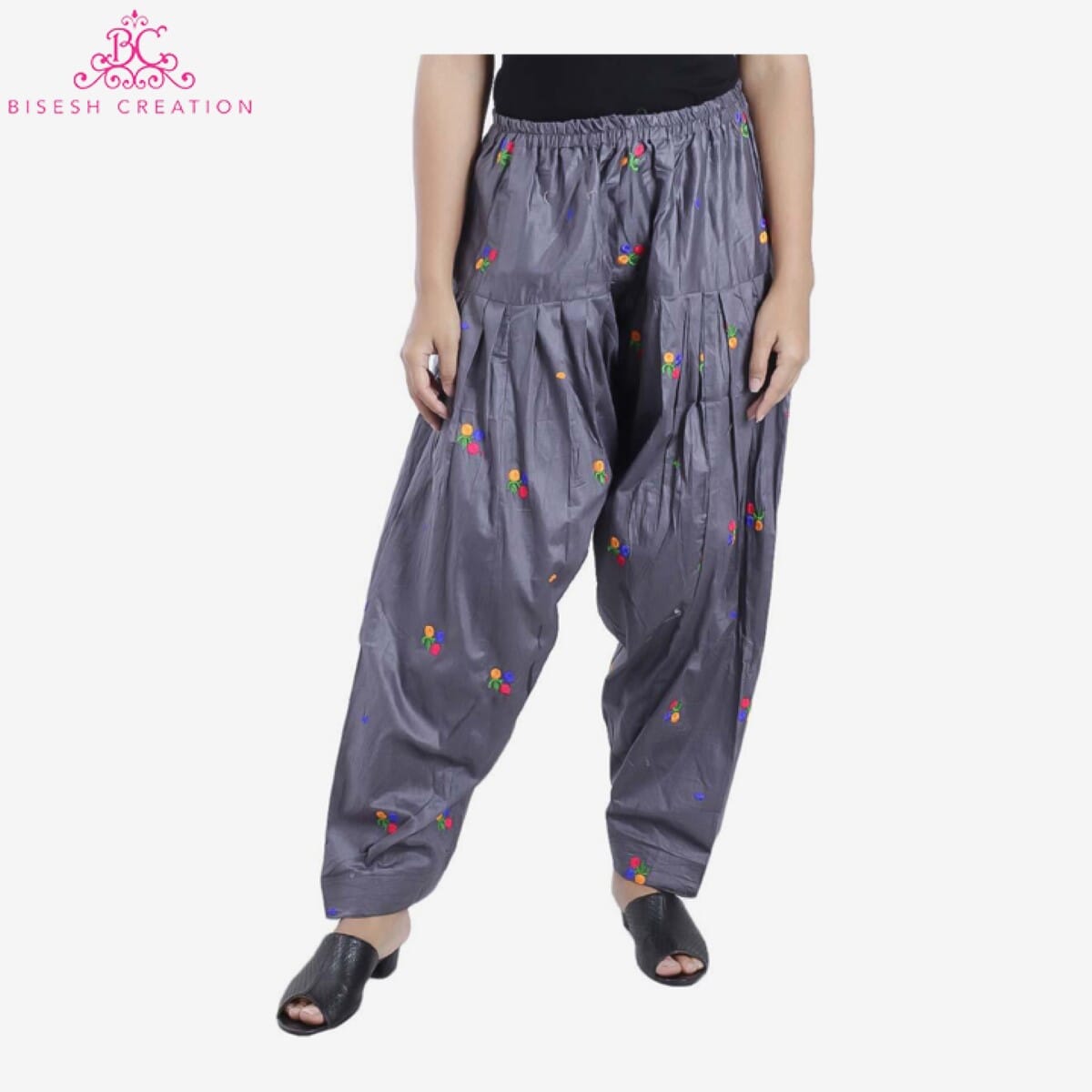 Bisesh Creation Grey Chikan Panjabi Shalwar For Women price in Nepal