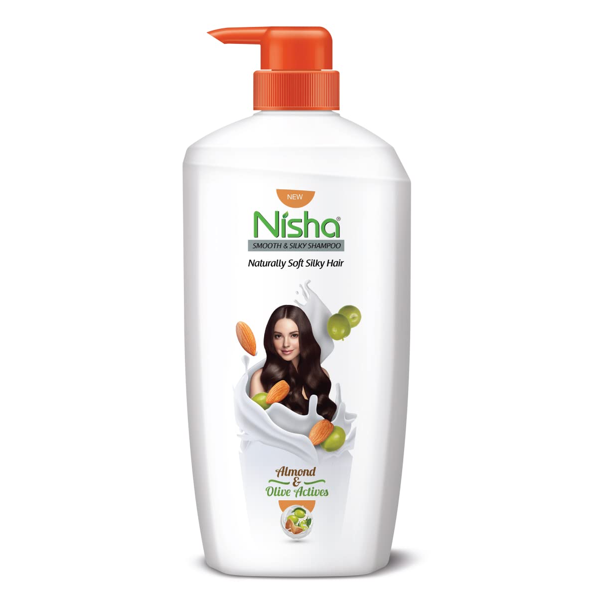 Nisha Almond & Olive Actives Shampoo for Smooth & Silky Hair 650 ml | Daraz.com.np