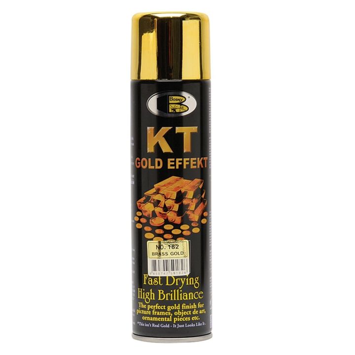 Spray Paint Kt Gold Effect Brass Gold-182 (Bosny) | Daraz.com.np