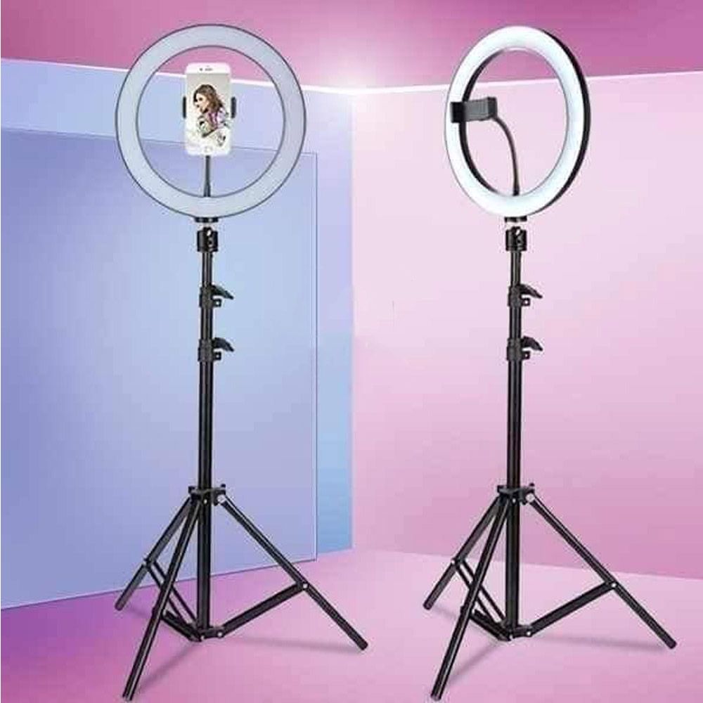 Ring Light 26cm Dimmable LED Ringlight With Tripod Stand For Selfie And Online Meeting | Daraz ...