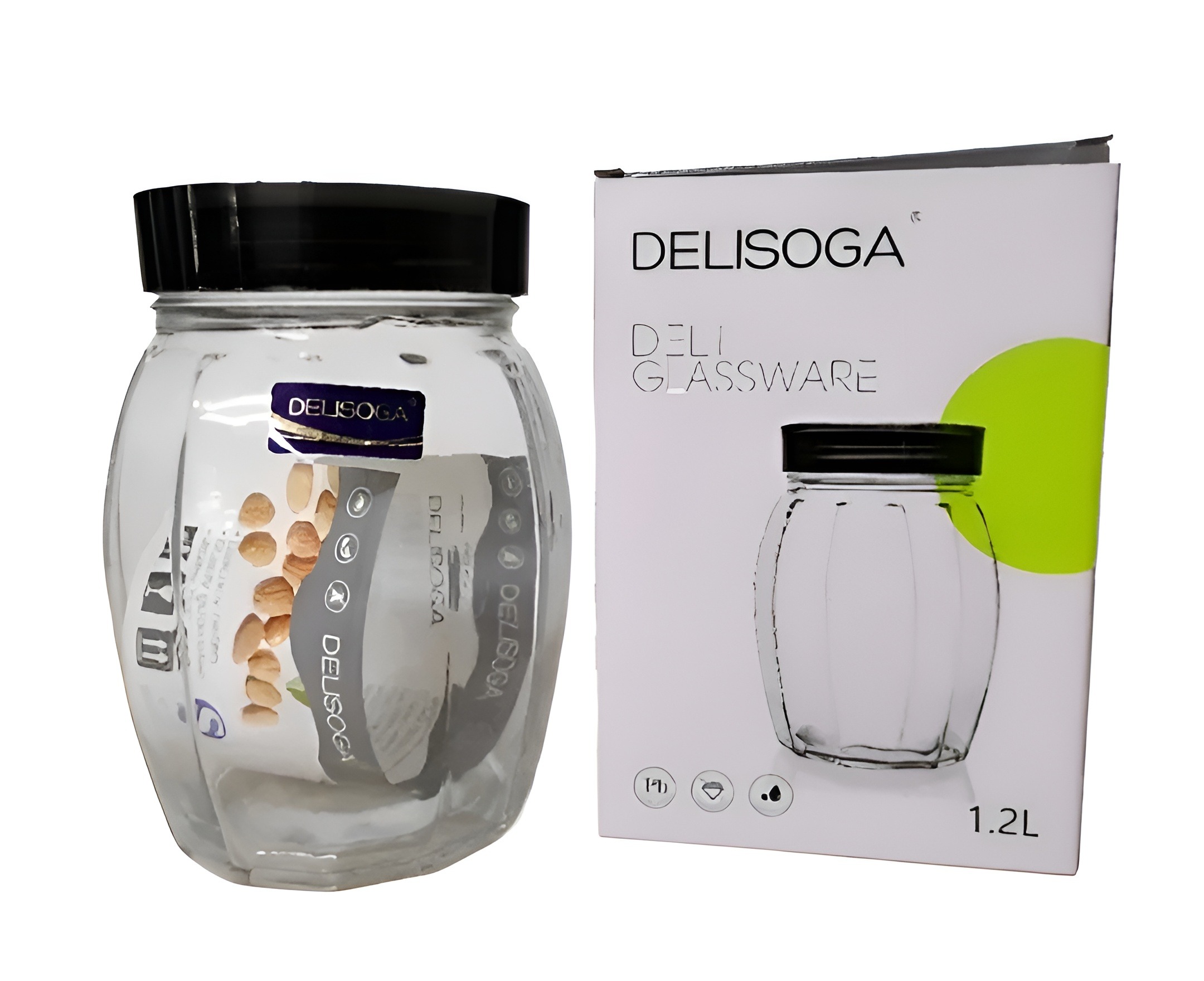 Delisoga Deli Glassware Sealed Jar Glass Storage Jar 1200ML | Daraz.com.np