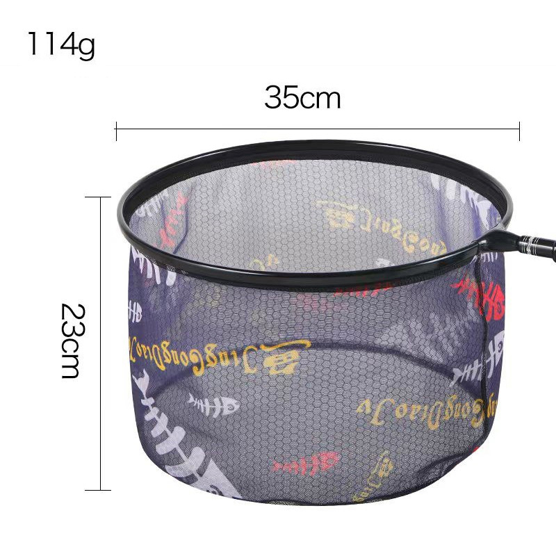Carbon Fishing Net Outdoor Foldable Mesh Deep Landing Dip Net Head ...