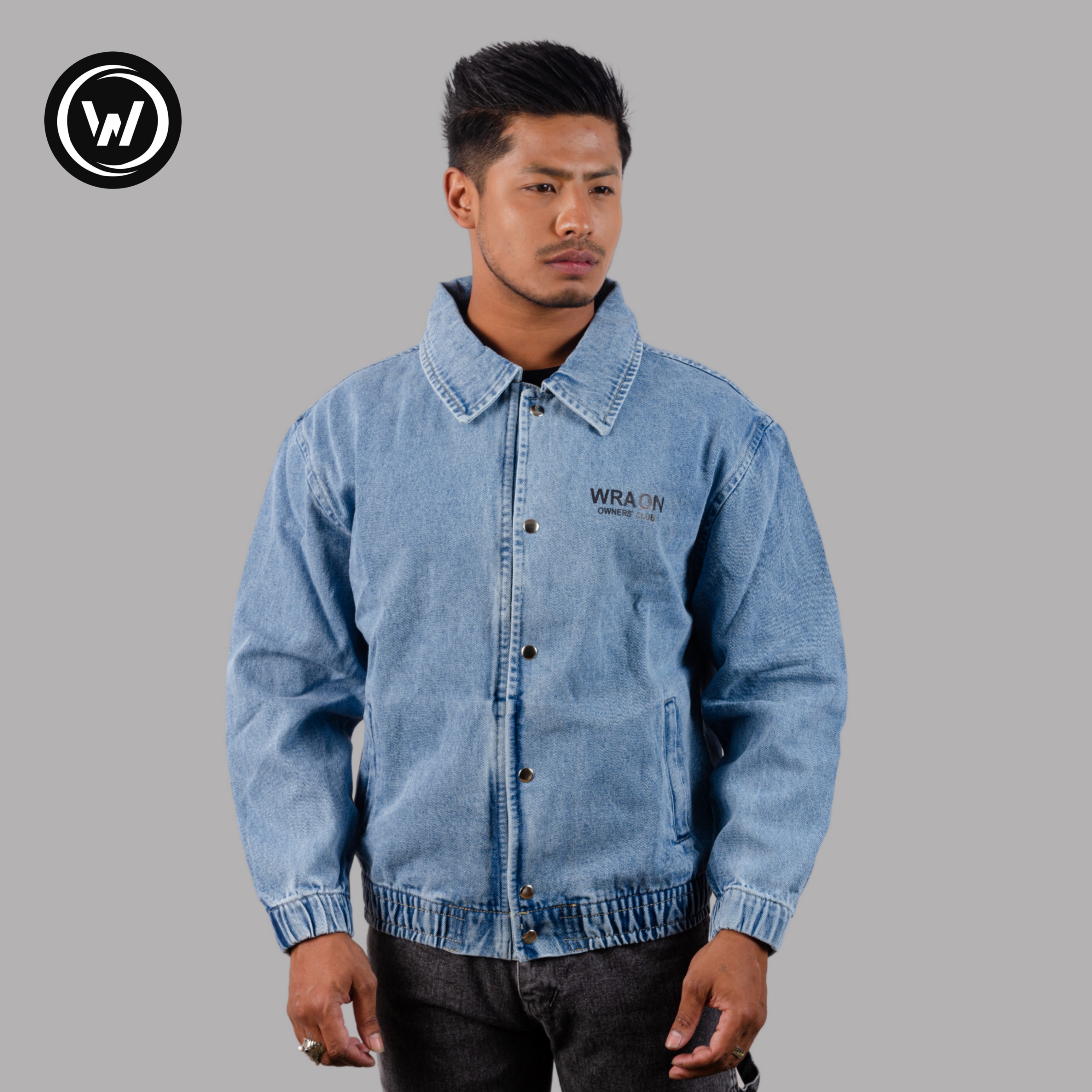 Wraon Blue Stretchable Denim Bomber Jacket For Men - Fashion | Jackets ...