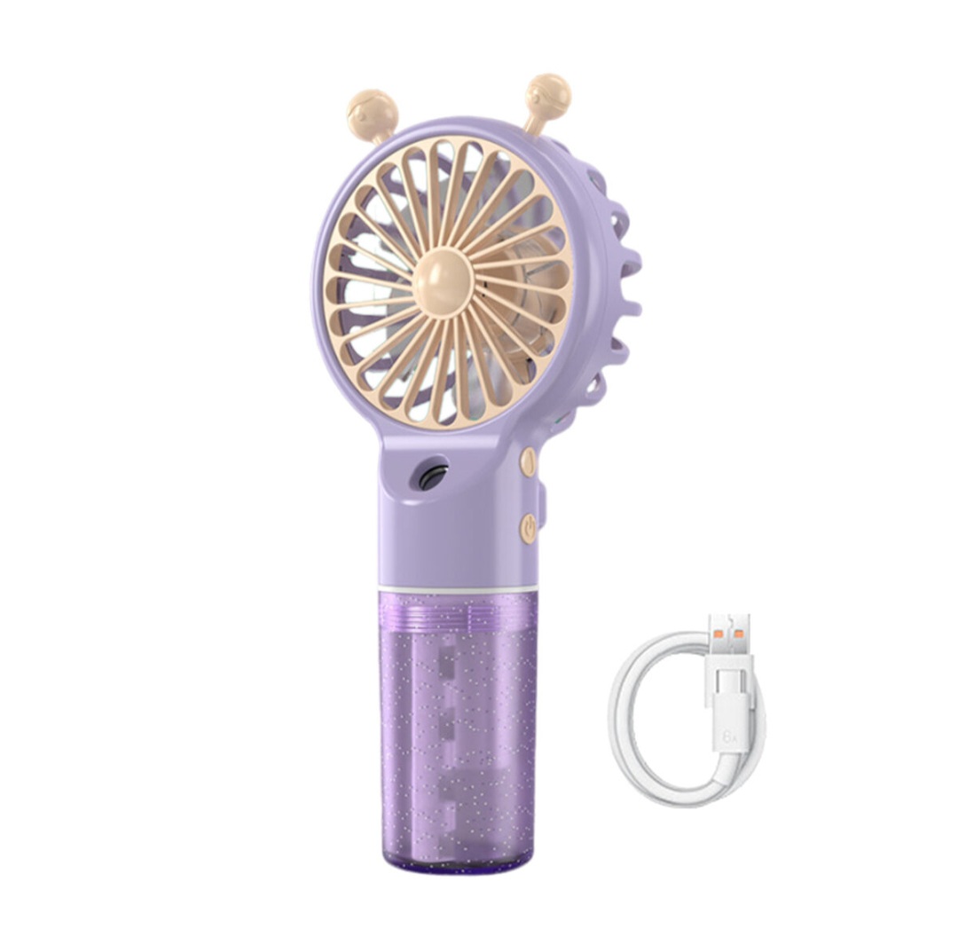 2 in 1 Portable Mini Humidity Fan With Water Humidity Noiseless Hand ...