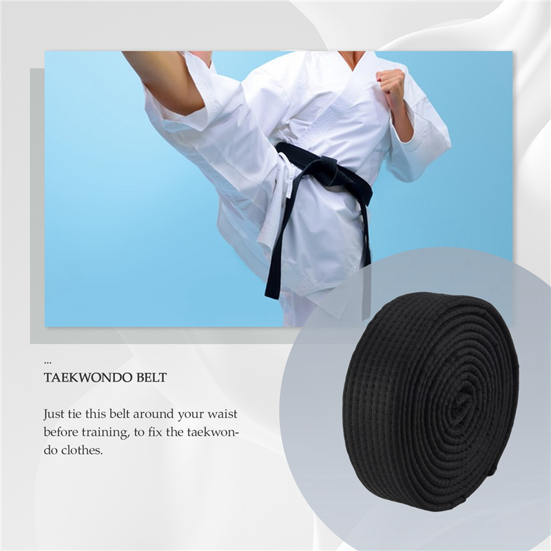 Martial Arts Karate TaeKwonDo Chain Soft Belt Black | Daraz.com.np