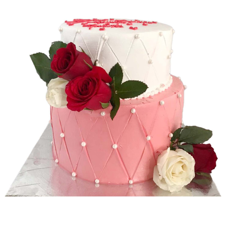 Wedding Cake - 6 Pounds Two Tier Multi Color By Crave Bakery | Daraz.com.np