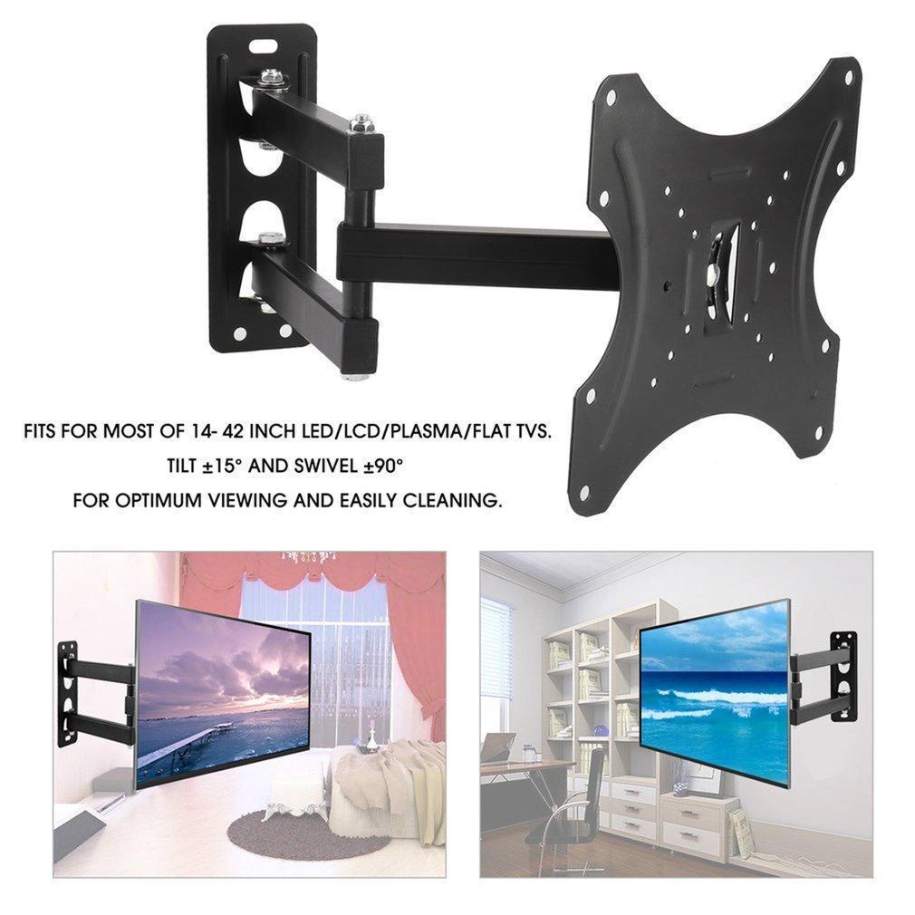 Hdl-117B-2 Tilt And Swivel Tv Wall Mount Bracket 14 -55 Lcd Tv Bracket | Daraz.com.np