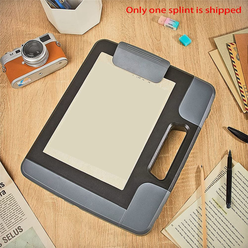 Black Clipboard with Storage Plastic Clipboard Storage Case with Handle ...