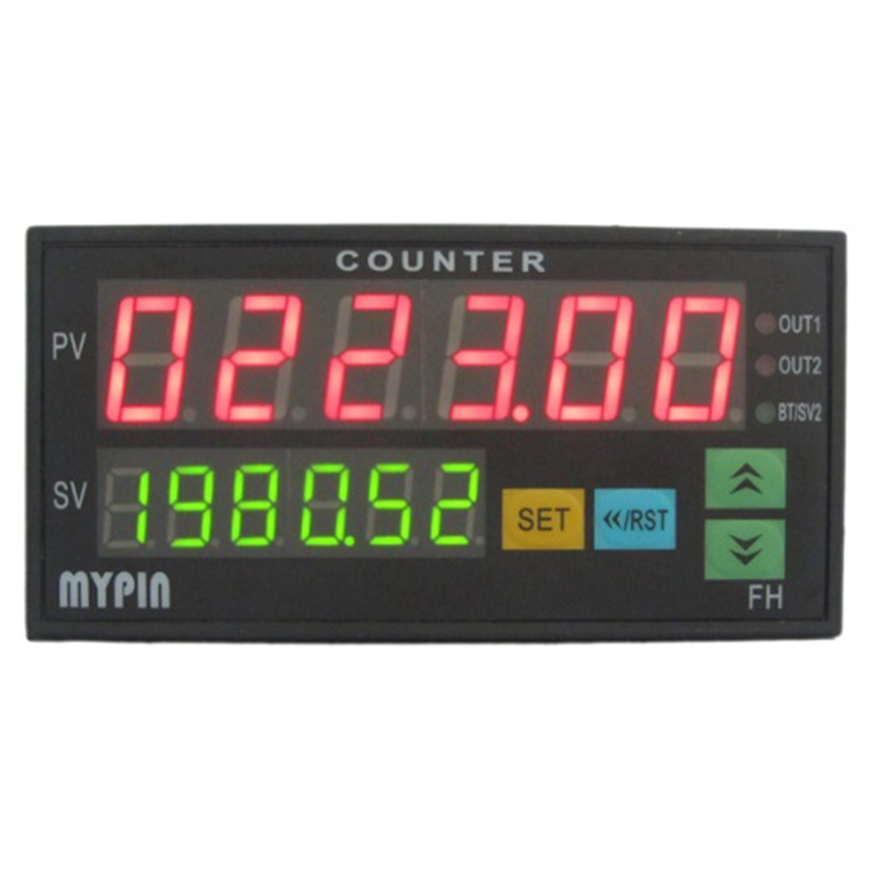 FH8-6CRRB Dual Display Digital Counter Digital Counter 6 Digits Light ...