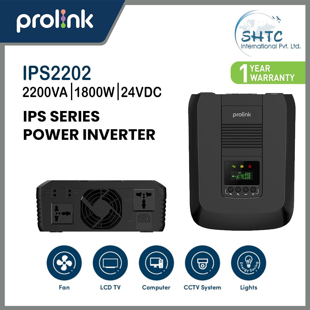 Prolink Simulated Sinewave Inverter Series | 2200VA/1800W | 12VDC ...