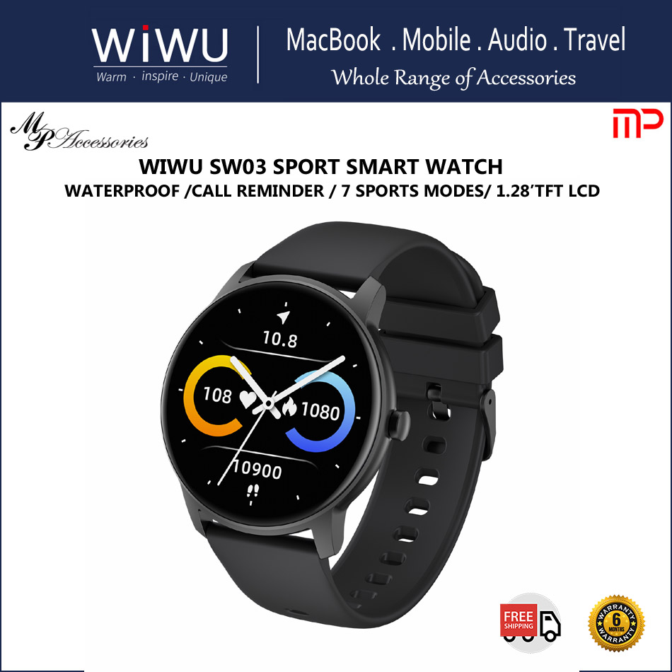 Wiwu SW03 Sports Smart Watch - Black | Daraz.com.np