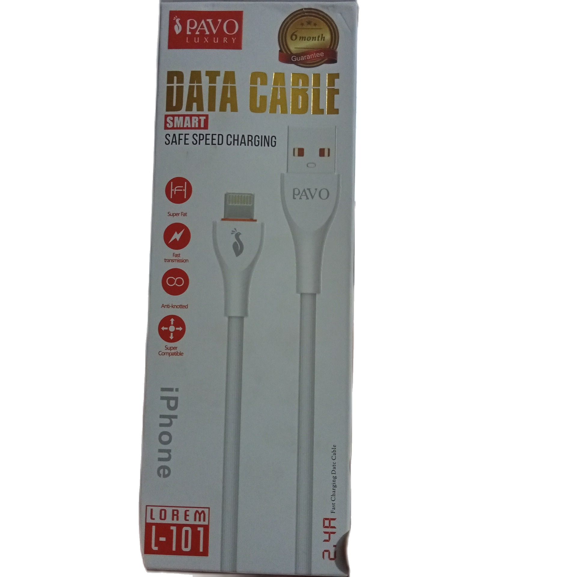 Pavo Luxury i PhoneE Data Cable | Daraz.com.np