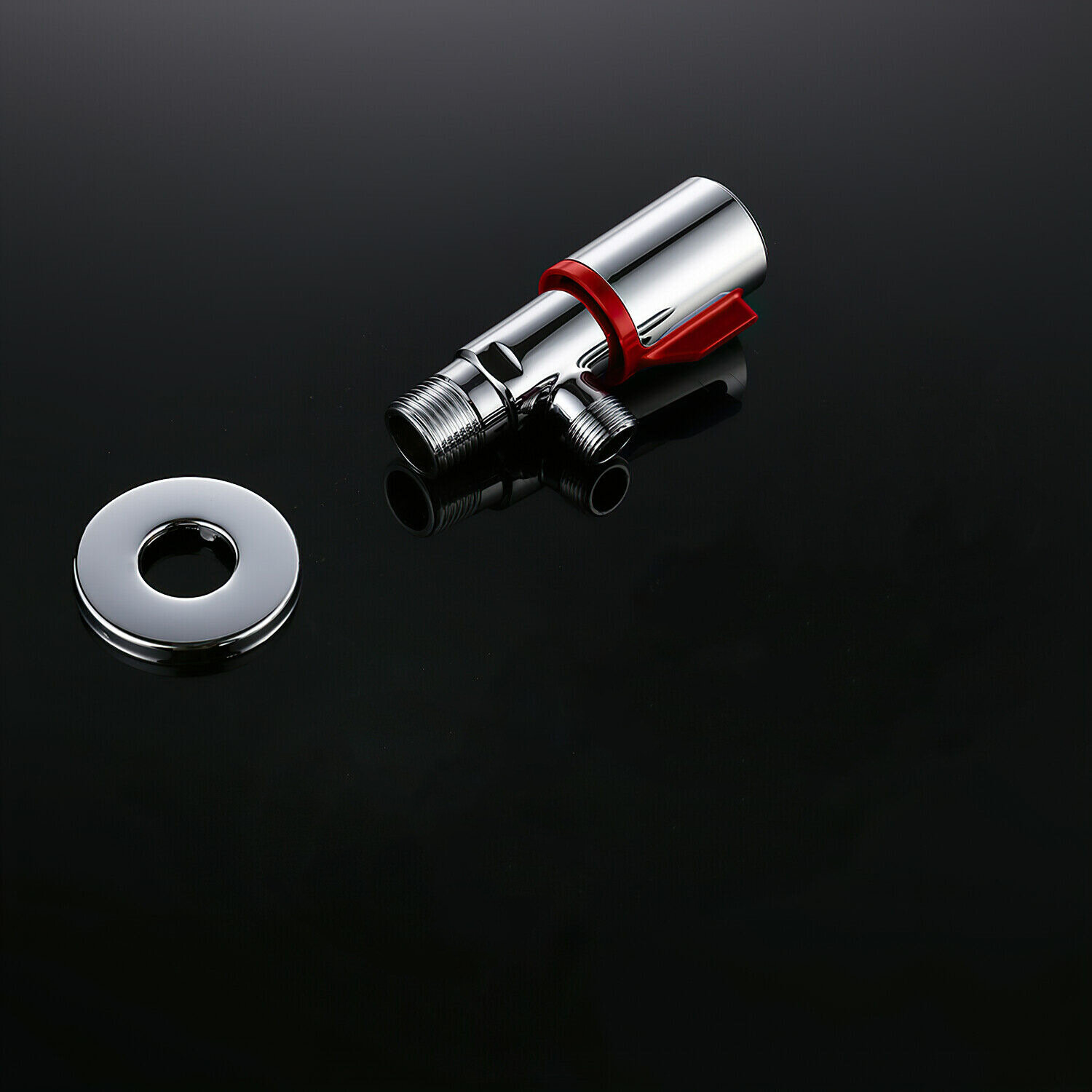 Bathroom/kitchen copper angle valve splitter hot and cold water adapter ...