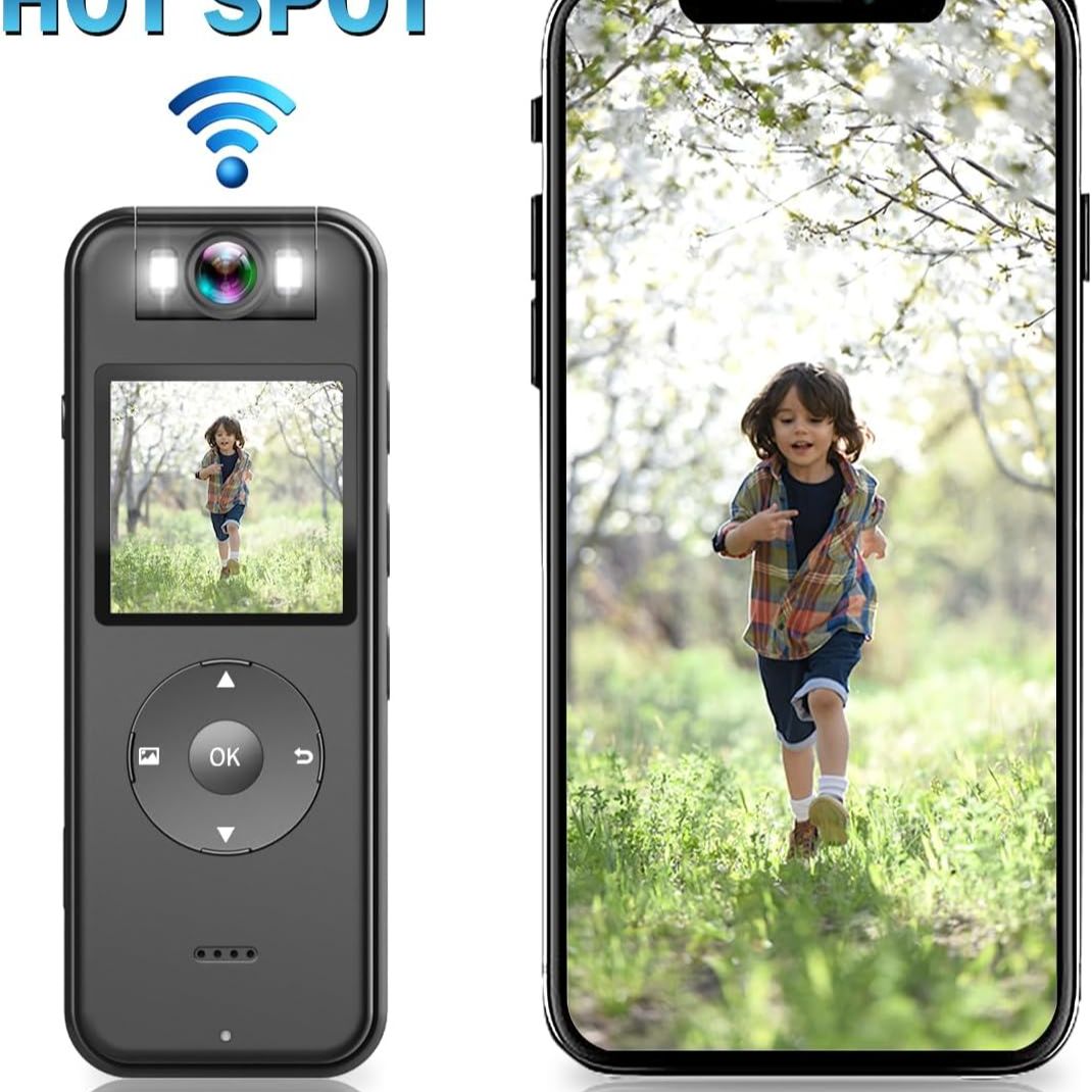 mini wireless action camera, 4k wifi body camera, micro video recorder ...