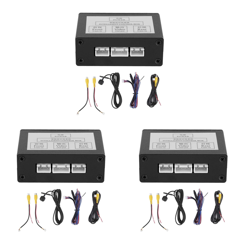 3X Car Front View Camera Switcher Parking Camera Converter Front Rear ...