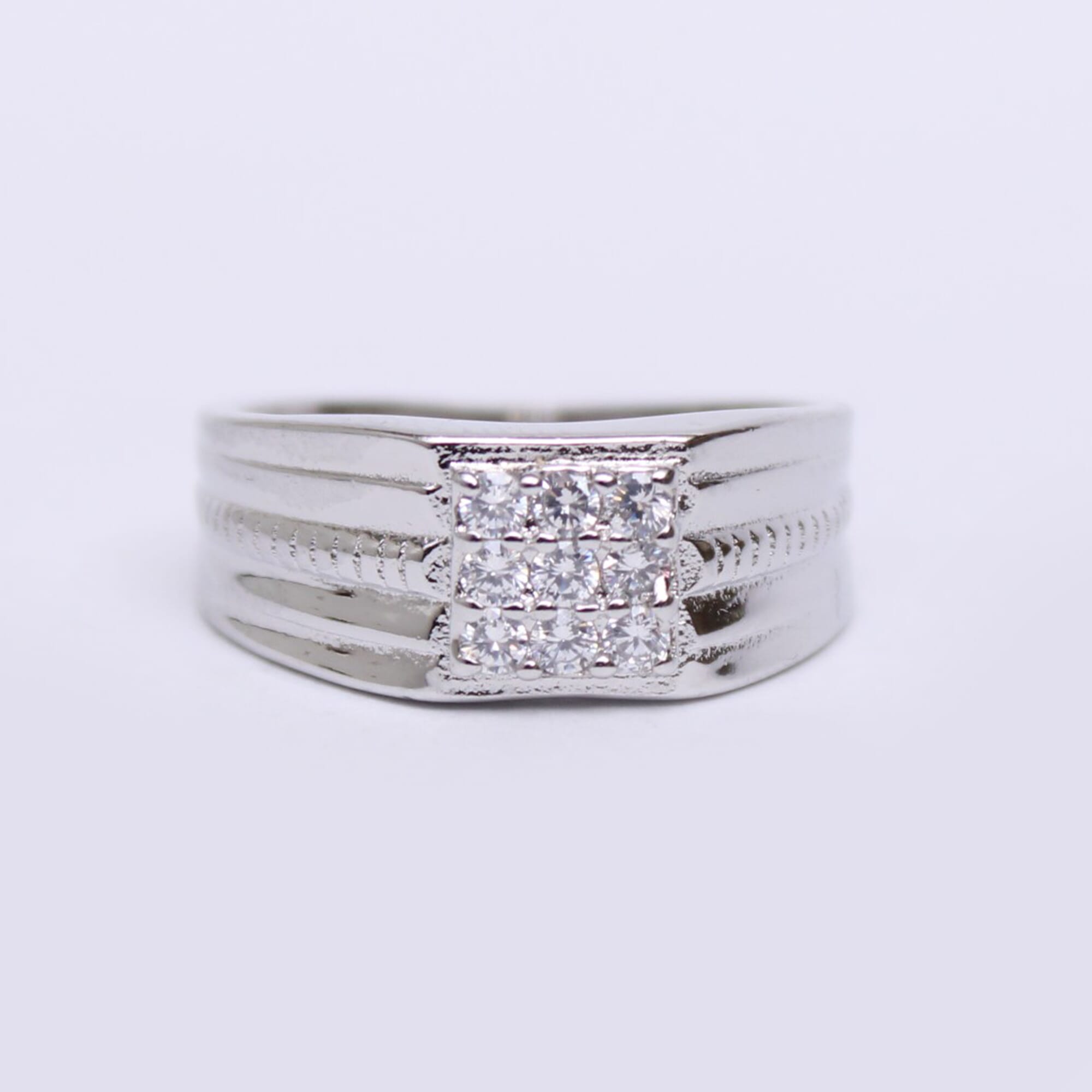 Pure Silver AD Ring For Men | Daraz.com.np