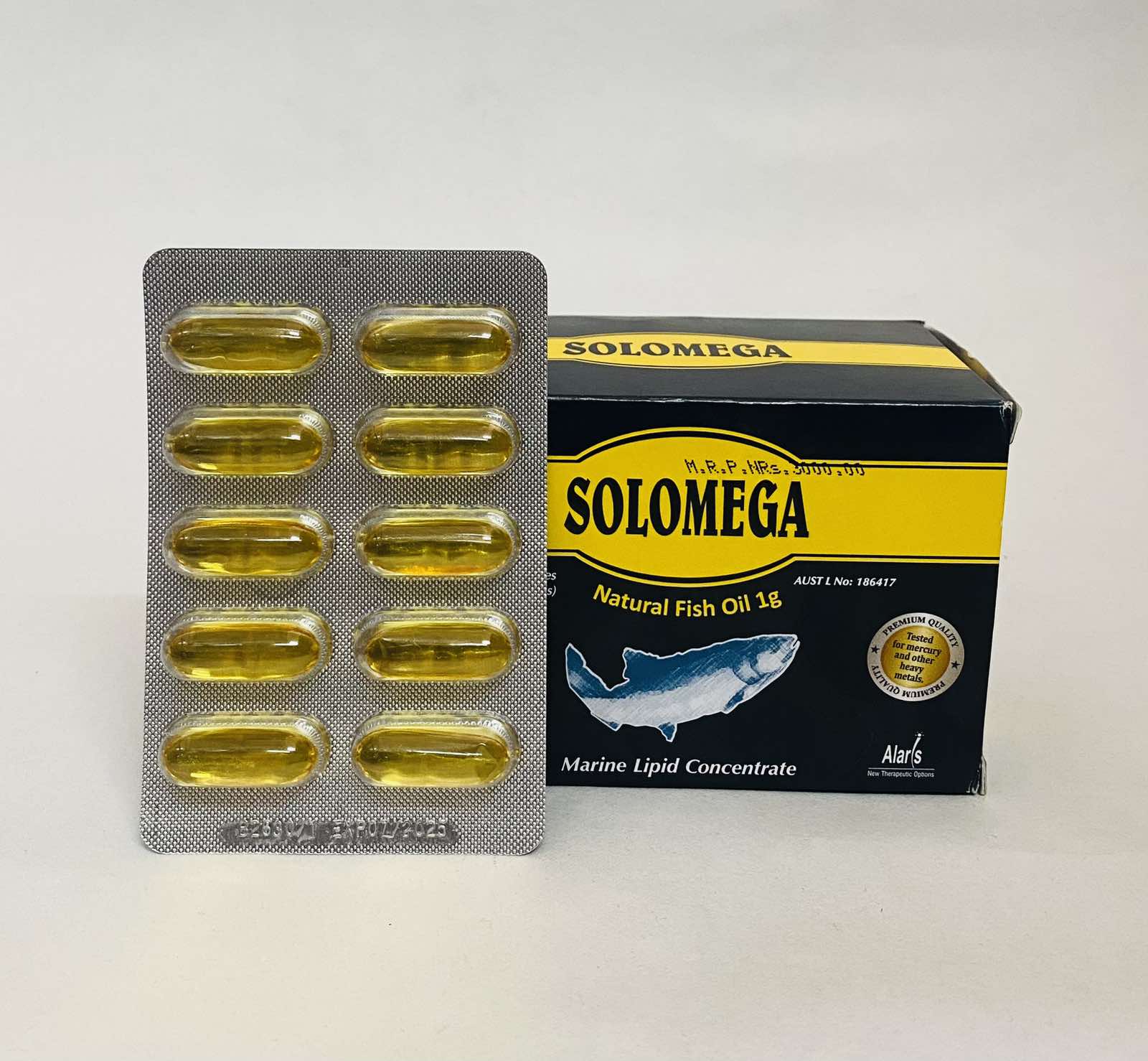 Solomega Natural Fish Oil (1 Gm), 10 capsules | Daraz.com.np