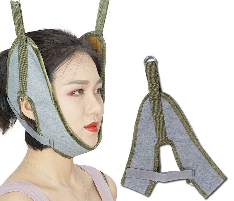 Neck Cervical Traction Device Neck Support Stretcher Bands Cervical ...