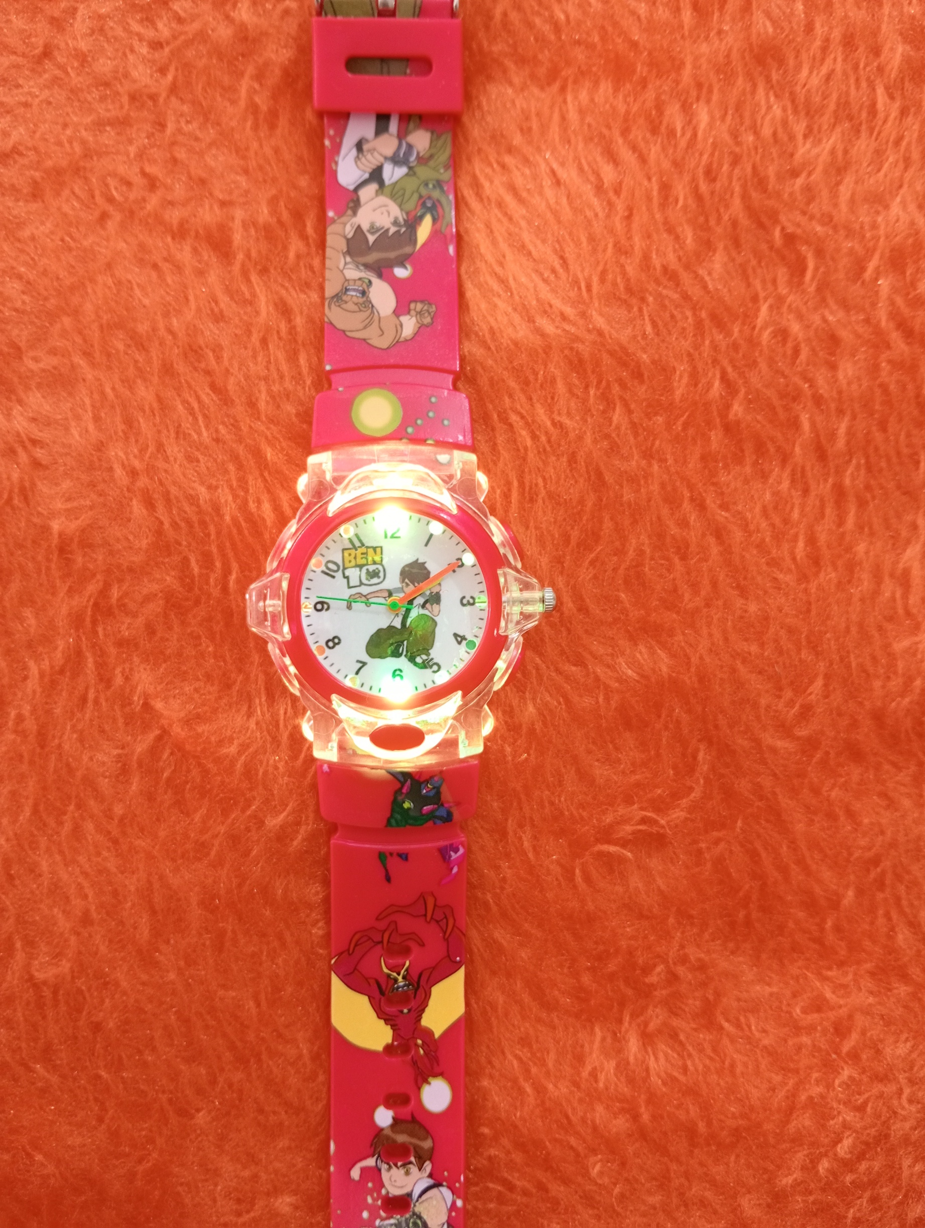 Ben 10 Kids Anolog Watch with LED Light | Daraz.com.np