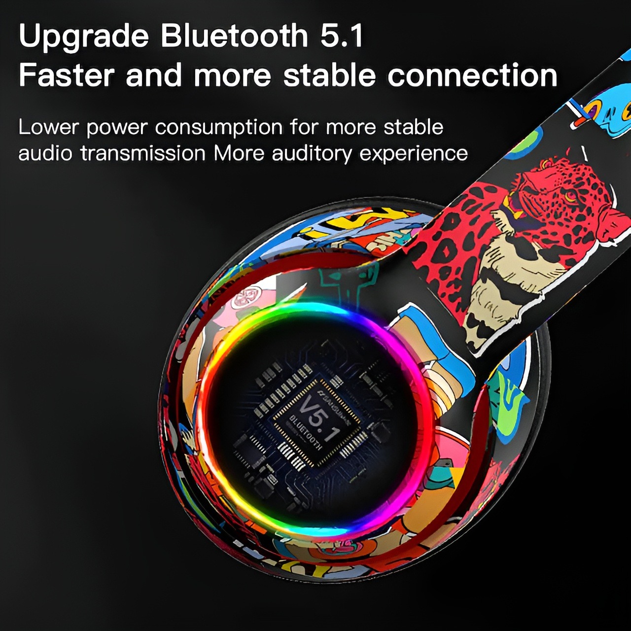 L750 Wireless Bluetooth Headset Foldable Stereo Gaming Headset Head ...