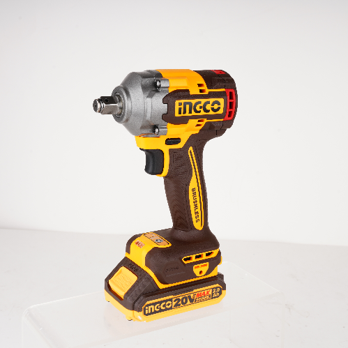 INGCO 400Nm Brushless Cordless Impact Wrench With 2 Pcs 2.0Ah Battery ...