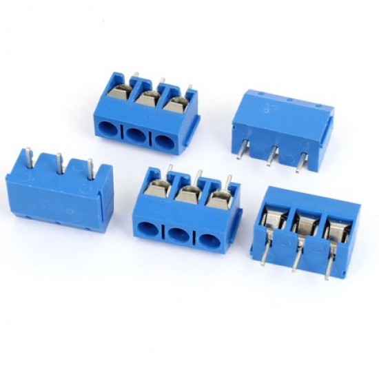 3 Pin Connector Blue (5pcs Pack) | Daraz.com.np
