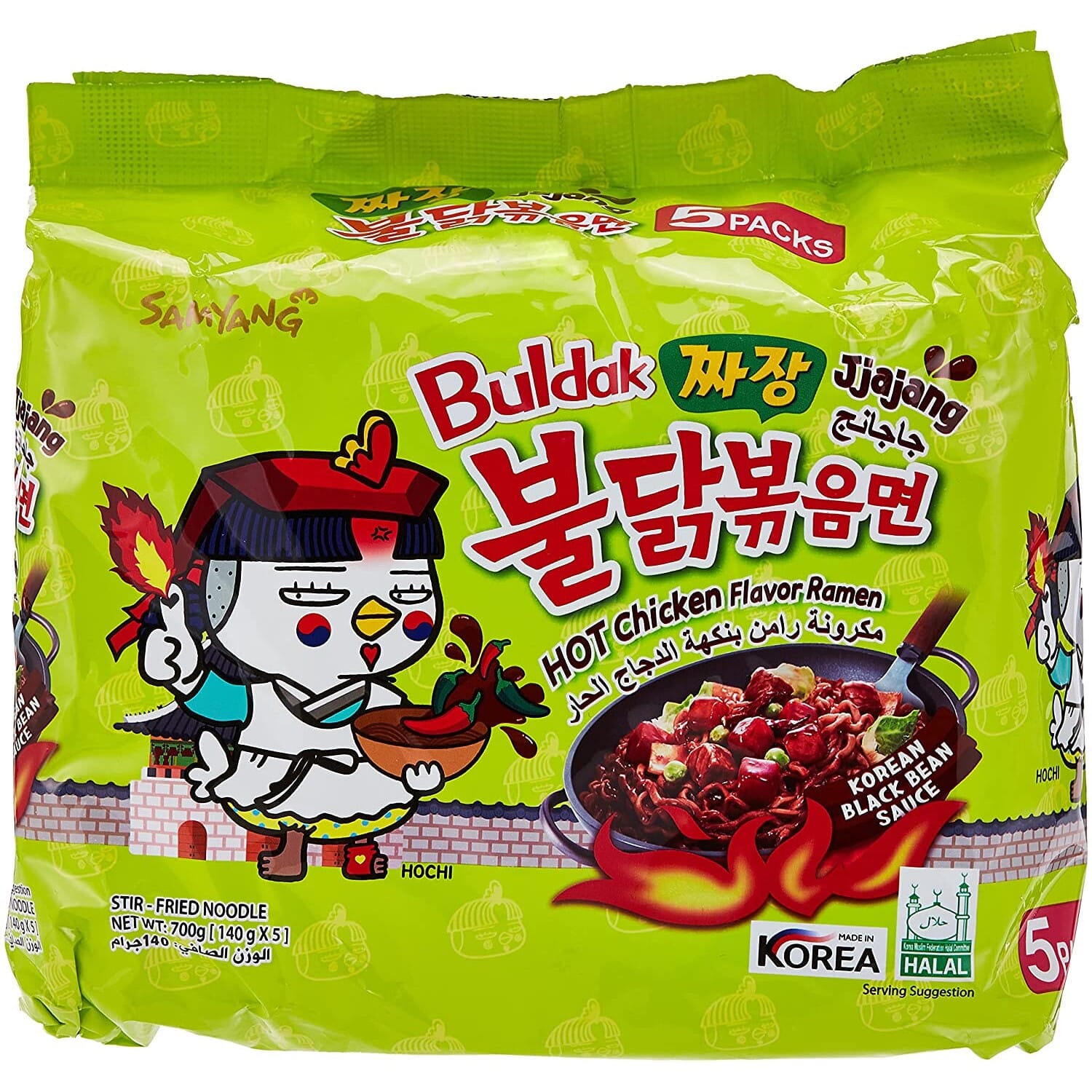 Jjajang Buldak Jjajang Hot Chicken Flavor Ramen 140g5700g Np