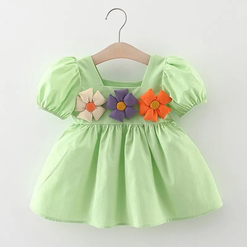 Cute Cotton Pleated Frocks For Girls | Daraz.com.np