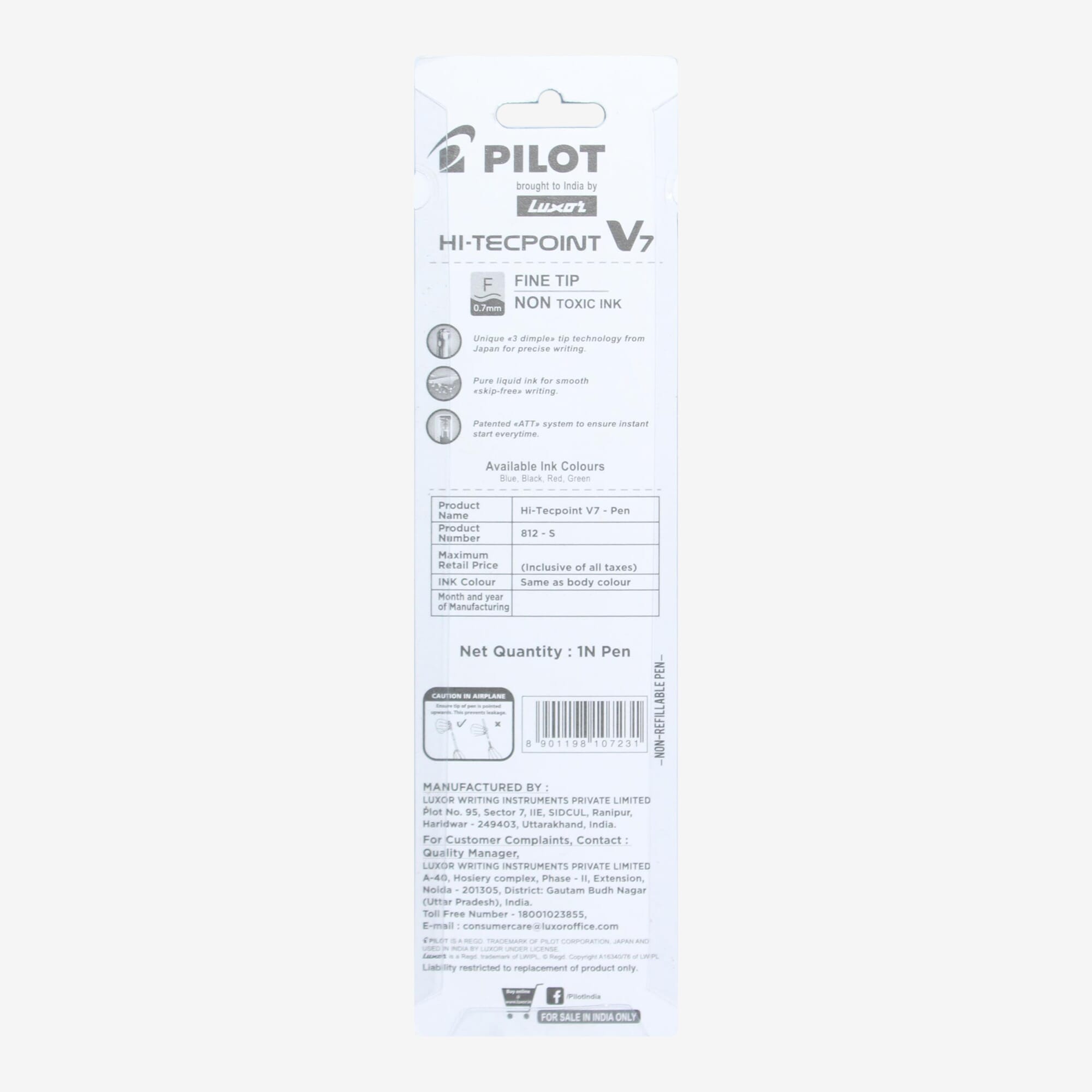 Pilot Hi-Techpoint 0.5 V5 Gel Pen Blue | Daraz.com.np