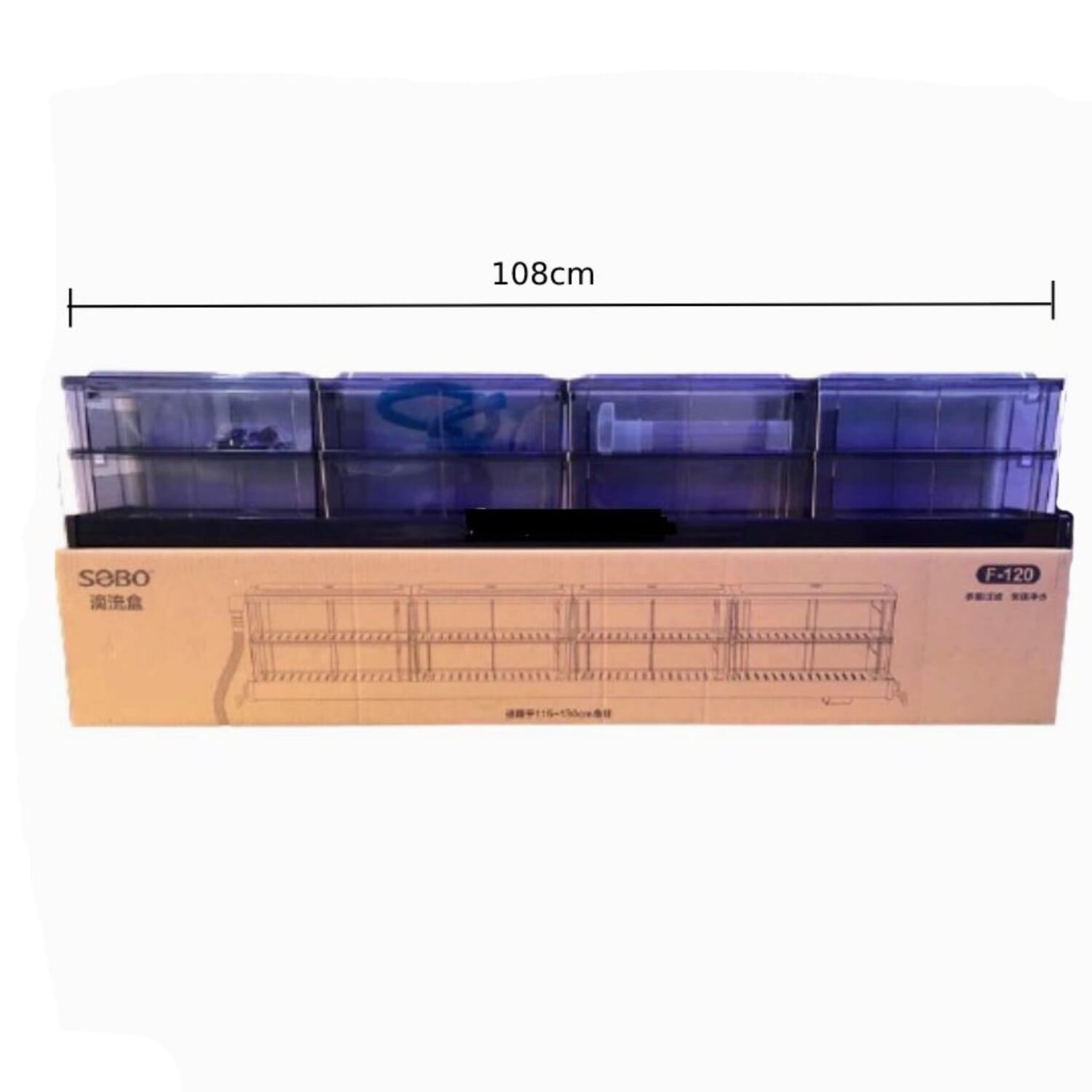 SOBO Aquarium Rain Type Trickling Drip Top Overhead Filter Box F-120 (4 ...
