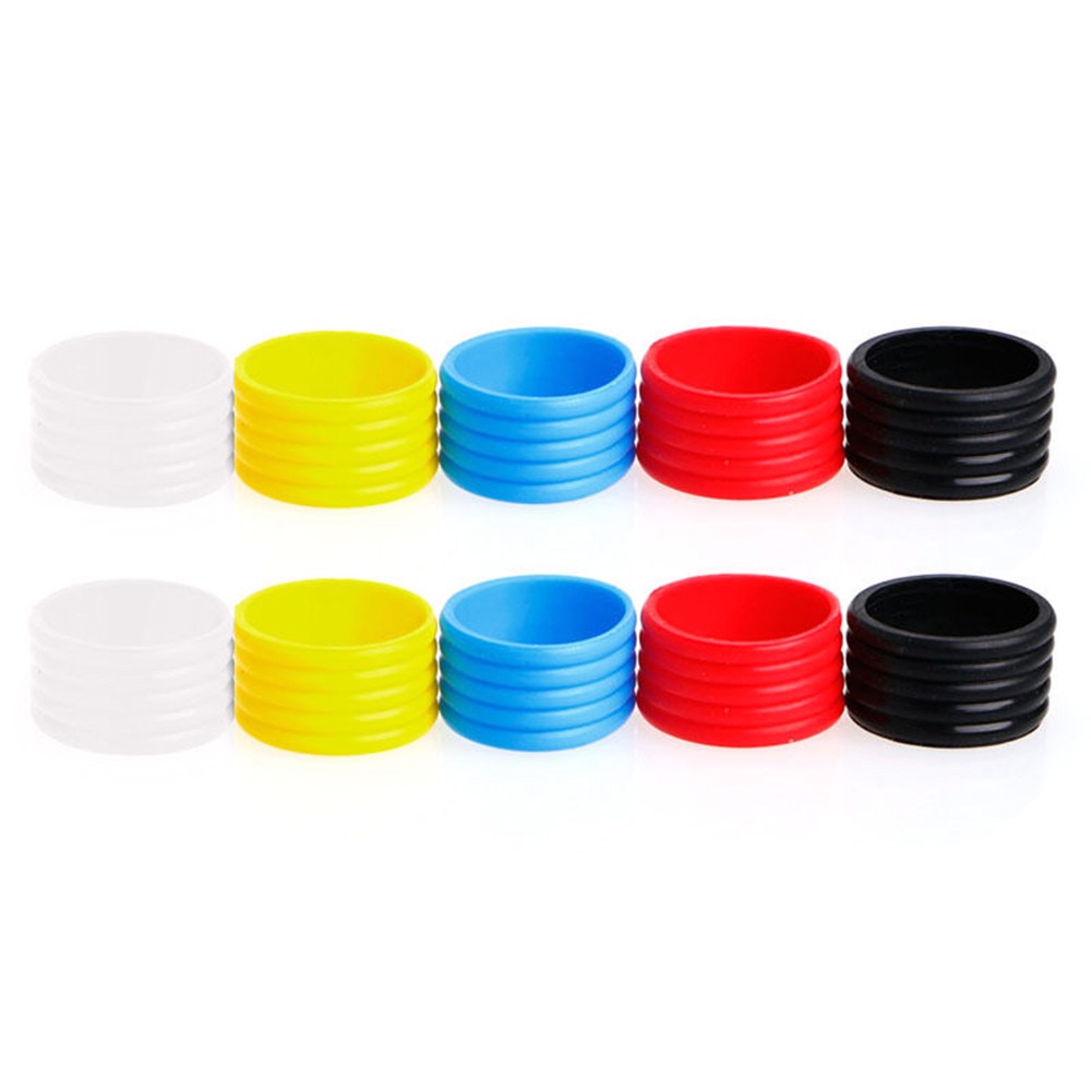 10 pieces of non lip ilicone handle rings for tennis rackets | Daraz.com.np