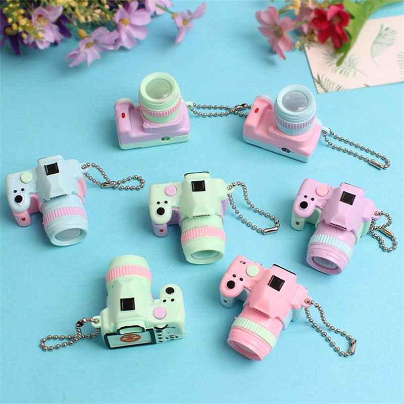 1Pc Cartoon Camera Key Chain Car Backpack Pendant Mini Portable Camera ...