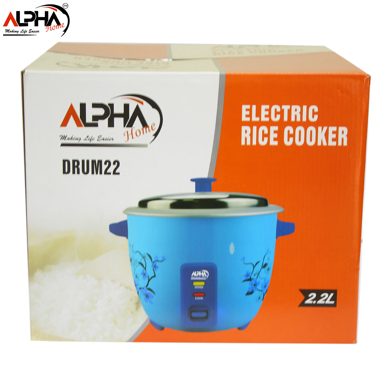 Alpha Home Drum Rice Cooker 2.2 litre | Daraz.com.np