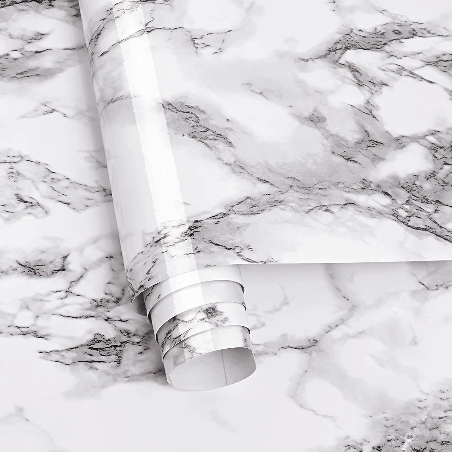 3m x 60cm White Marble Wallpaper | Vinyl Wrap Granite Wallpaper | Daraz ...