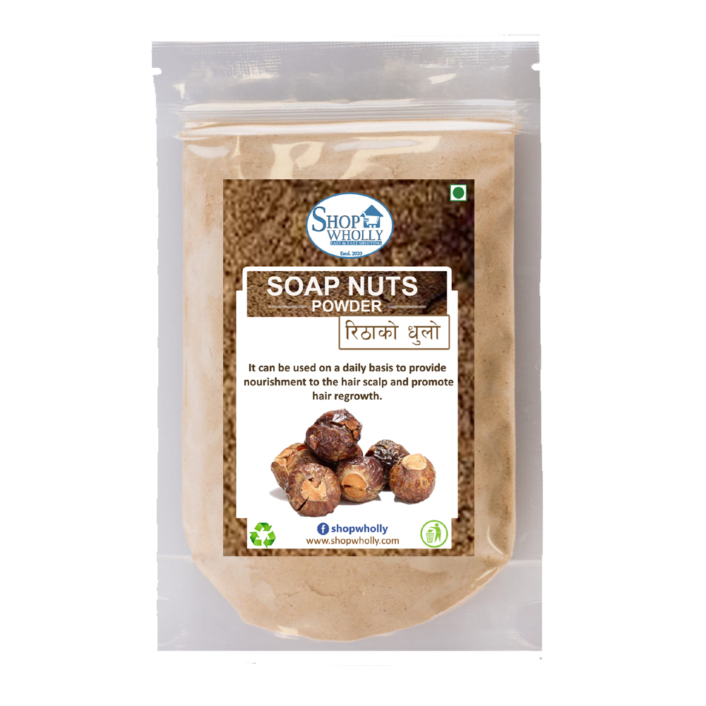 SHOP WHOLLY Reetha / Soapberry / Soapnuts Powder - 100gram | Daraz.com.np