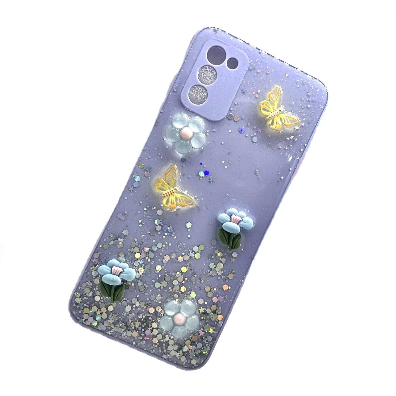 Samsung Galaxy A03s Camera Protection Glitter Semi Hard Case | Daraz.com.np