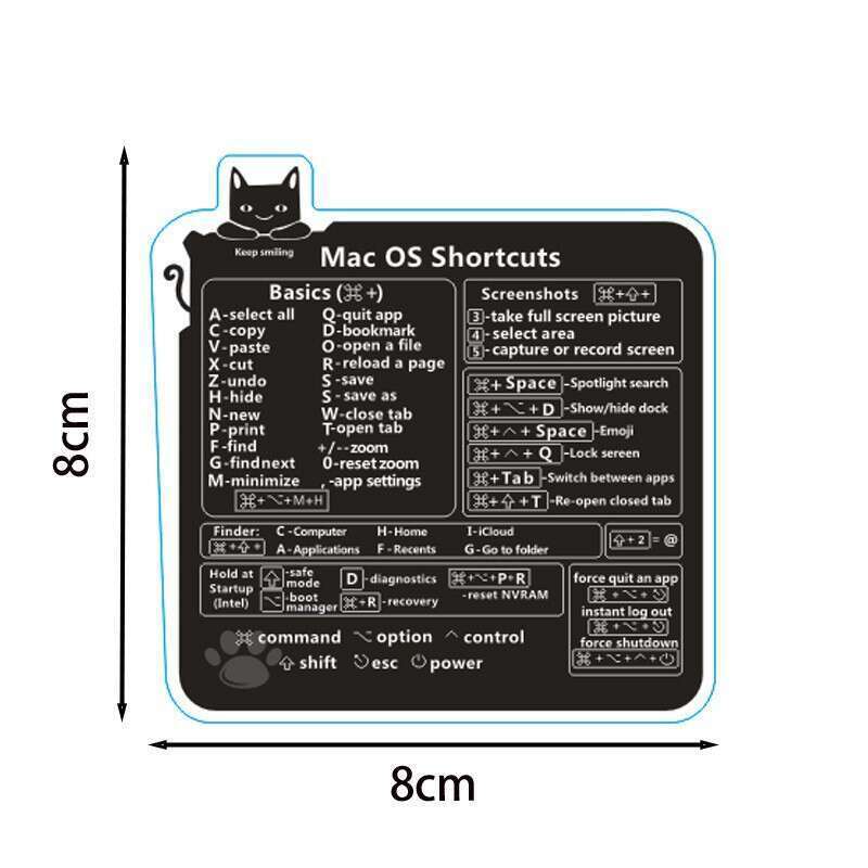 OS SHORTCUTS Laptop Software Shortcut Stickers | Daraz.com.np