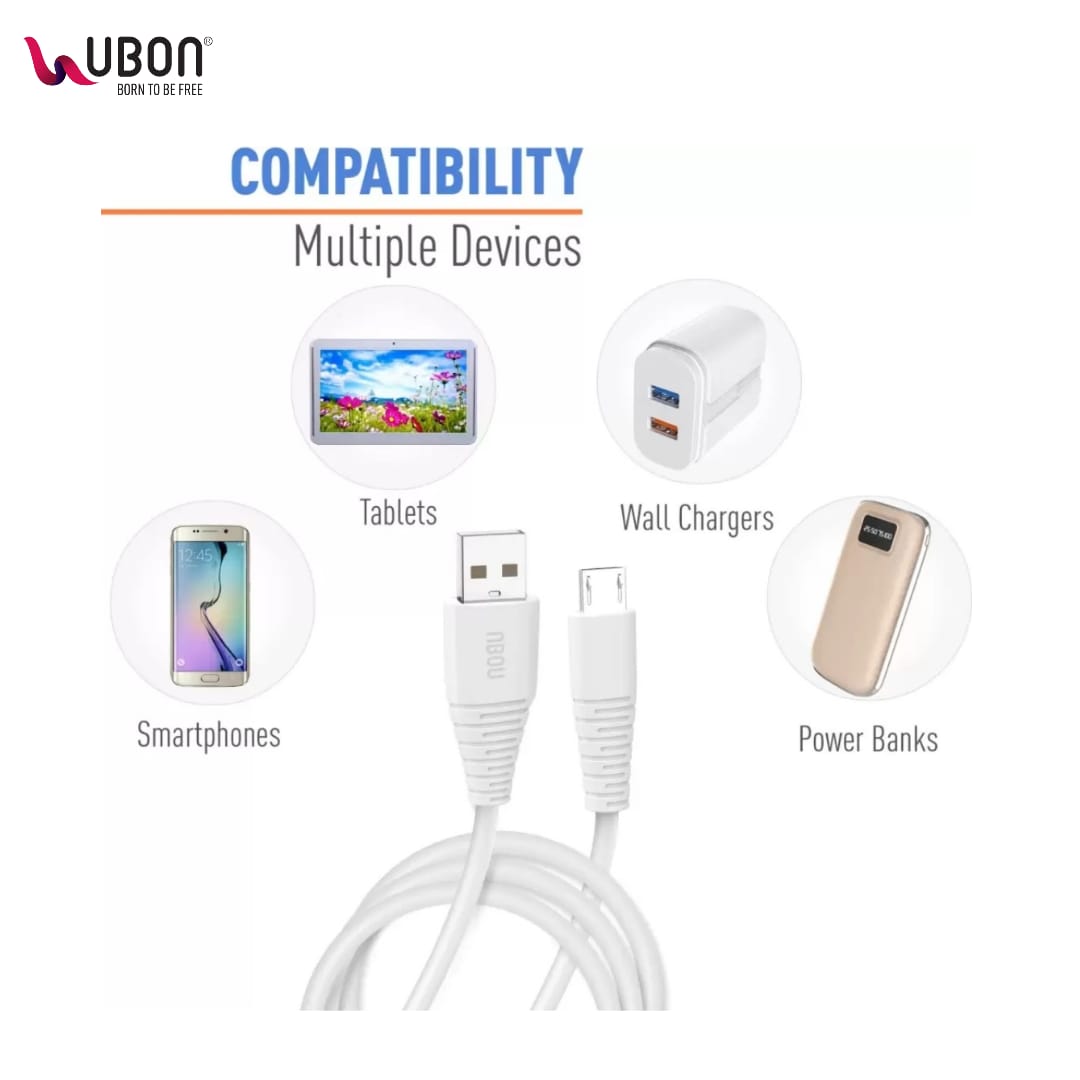 UBON 2.4 Amp Micro Cable | 1 Meter | WR-550 | Daraz.com.np