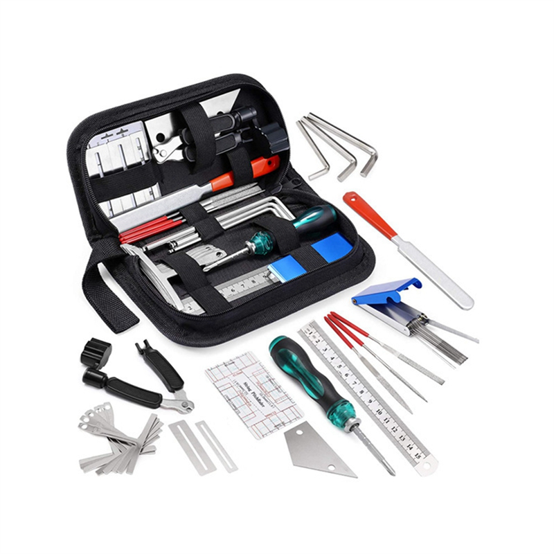 Guitar Repair Tool Kit, String Changing Tool, Wrench, Grinding File ...