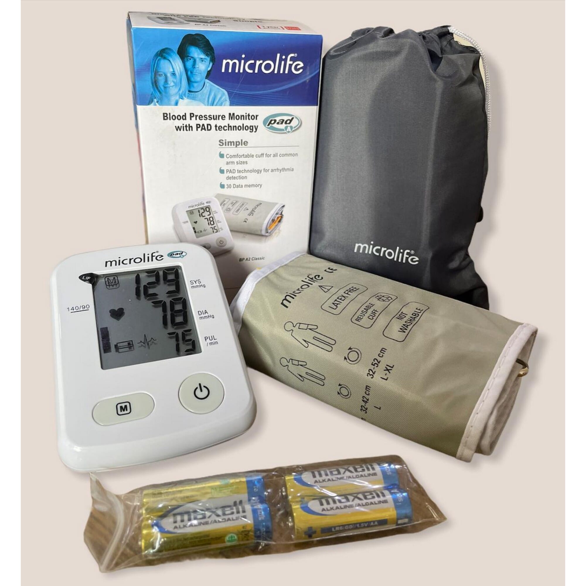 MICROLIFE 3 YEARS GUARANTEE Automatic Blood Pressure Machine BP A2 ...