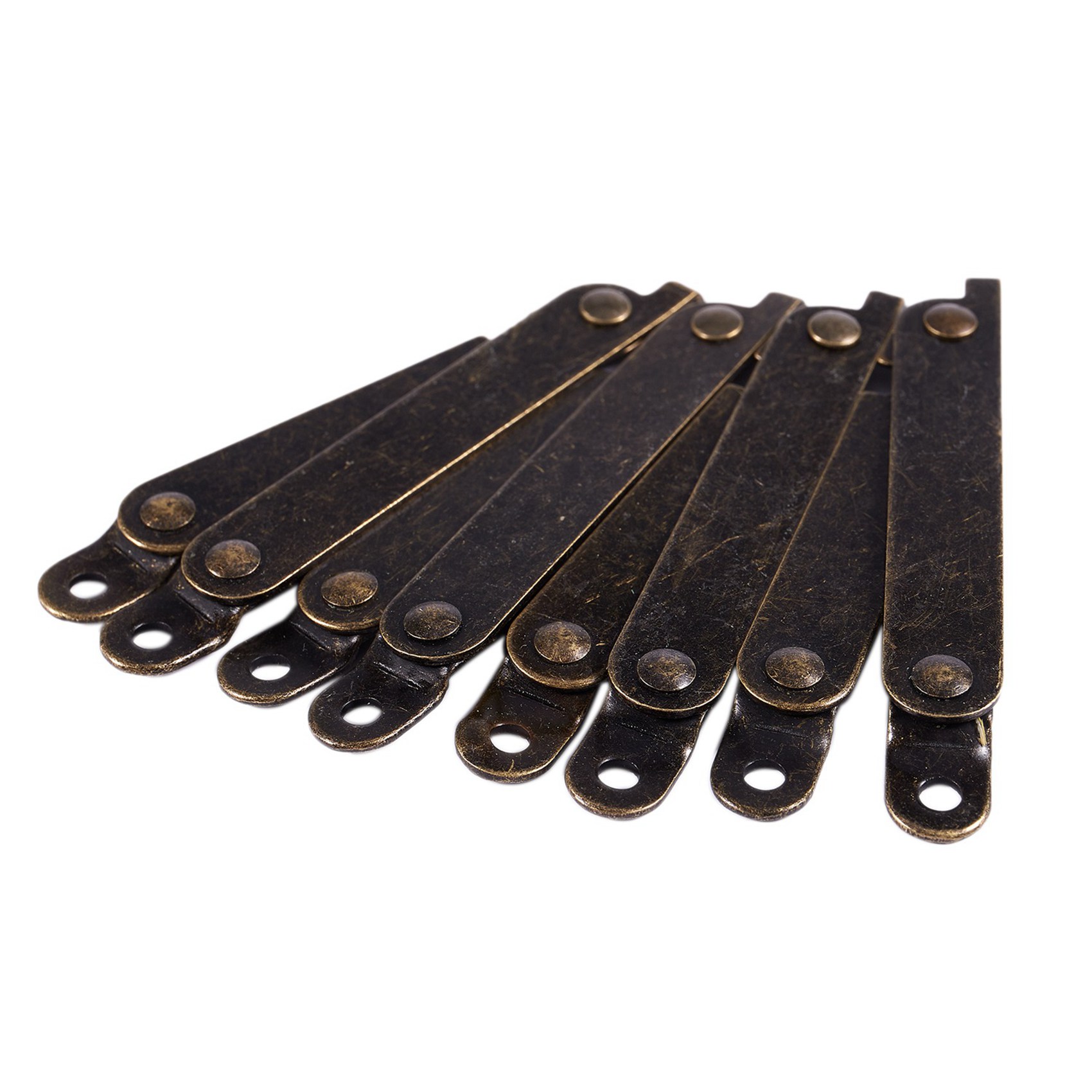 Furniture Box Rotatable Folding Lid Support Hinge Bronze Tone 8Pcs ...