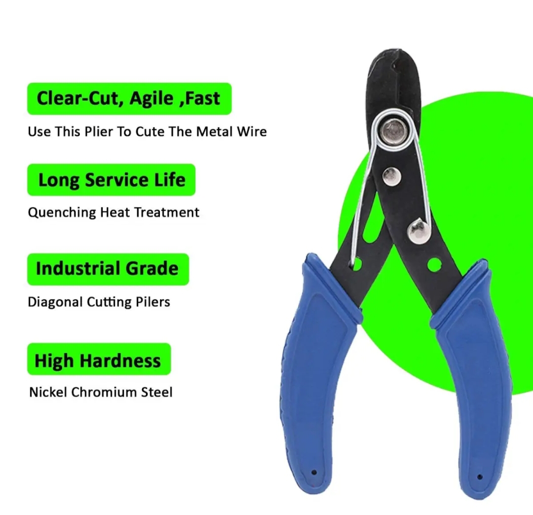 Wire stripper & cutter | Ergonomic Design With Rubber Easy Grip Handle ...